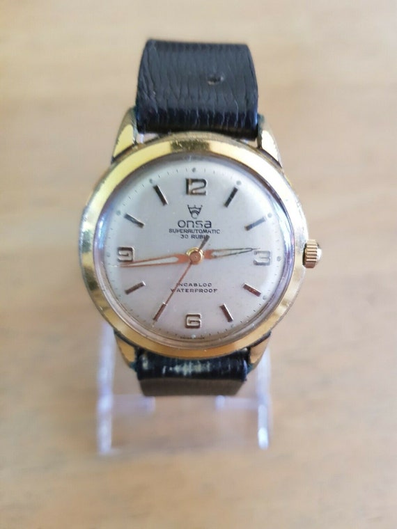 Vintage 1950S Onsa Superautomatic 30 Rubis Mens Watch Working | Etsy