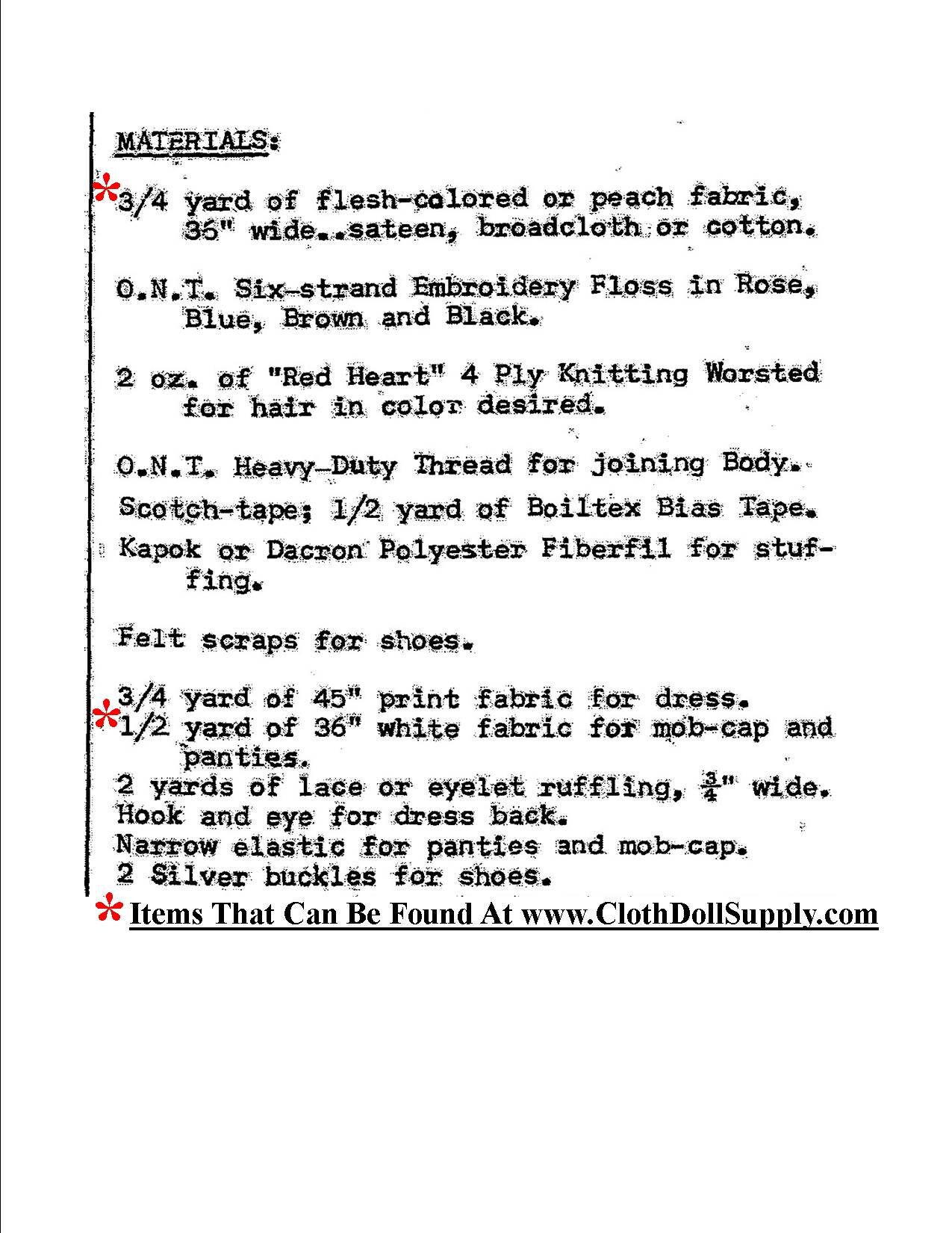 E-pattern Colonial Mob-cap Cloth Doll Sewing Pattern EP 2602 - Etsy