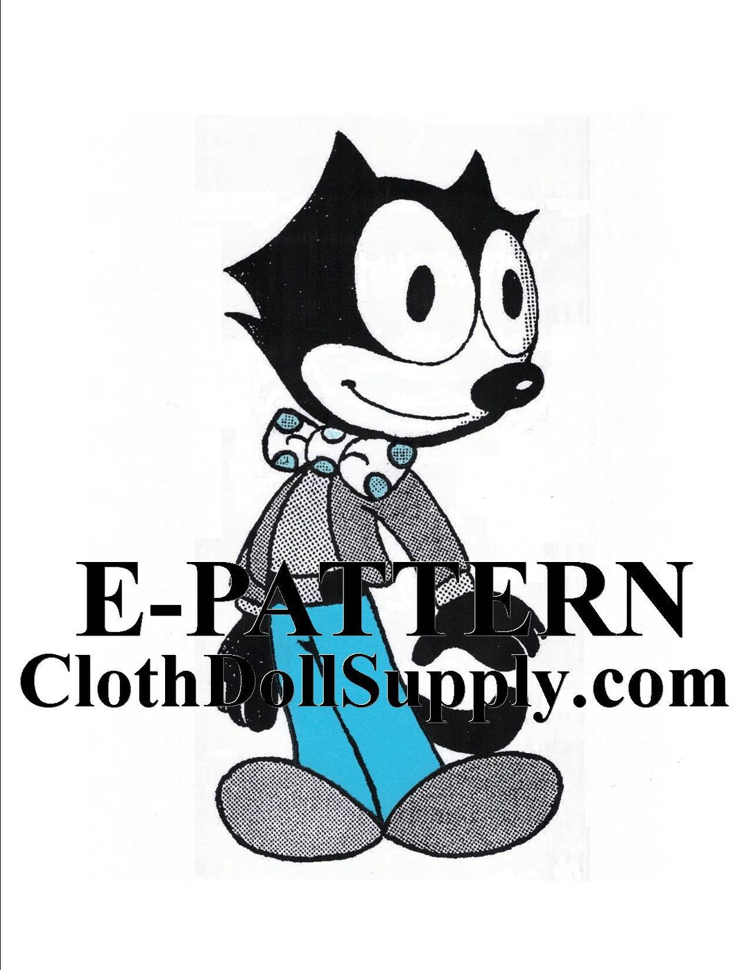 E-pattern – Felix the Cat Cloth Doll Sewing Pattern #EP 456 - Etsy