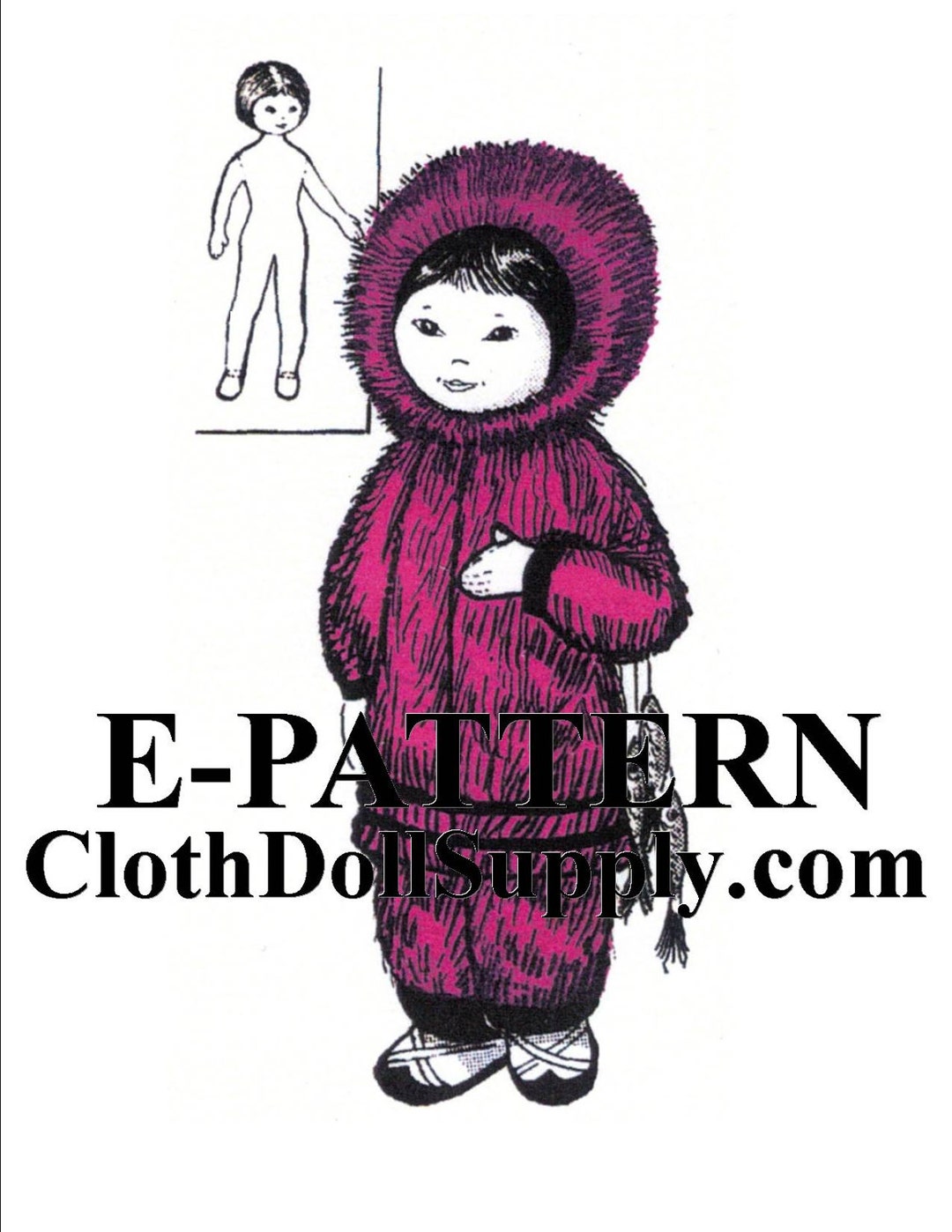 E-pattern – Eskimo, Inuit, Alaska Native Cloth Doll Sewing Pattern #EP ...