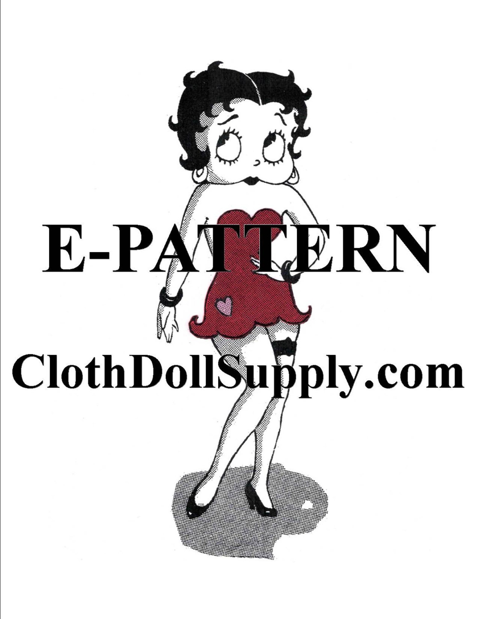 E-pattern betty Boop Doll Sewing Pattern EP 490 - Etsy