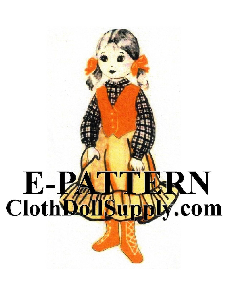 E-pattern Prairie Girl Doll Sewing Pattern EP 712 - Etsy