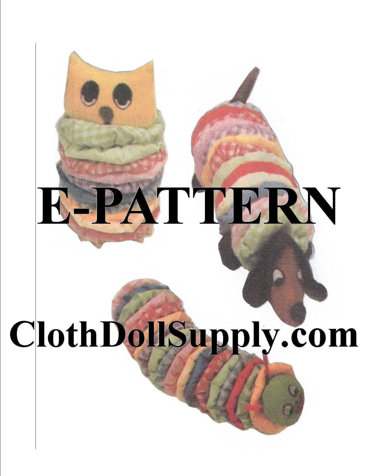 E-pattern – Yo Yo Animals Sewing Pattern #EP 110 - Etsy