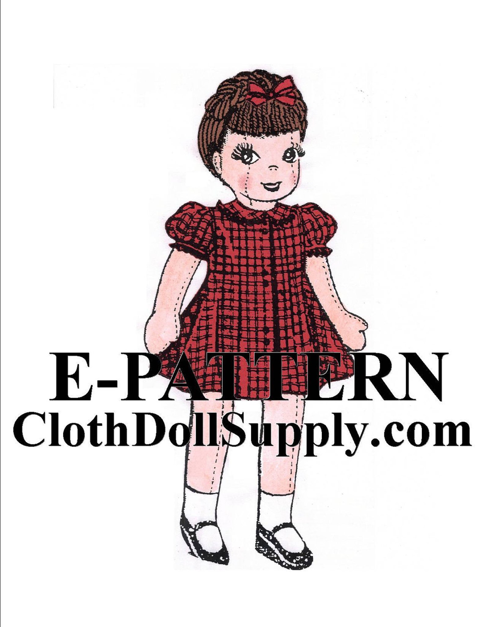 E-pattern – 32-inch Big Girl Cloth Doll Sewing Pattern - Doesn't ...