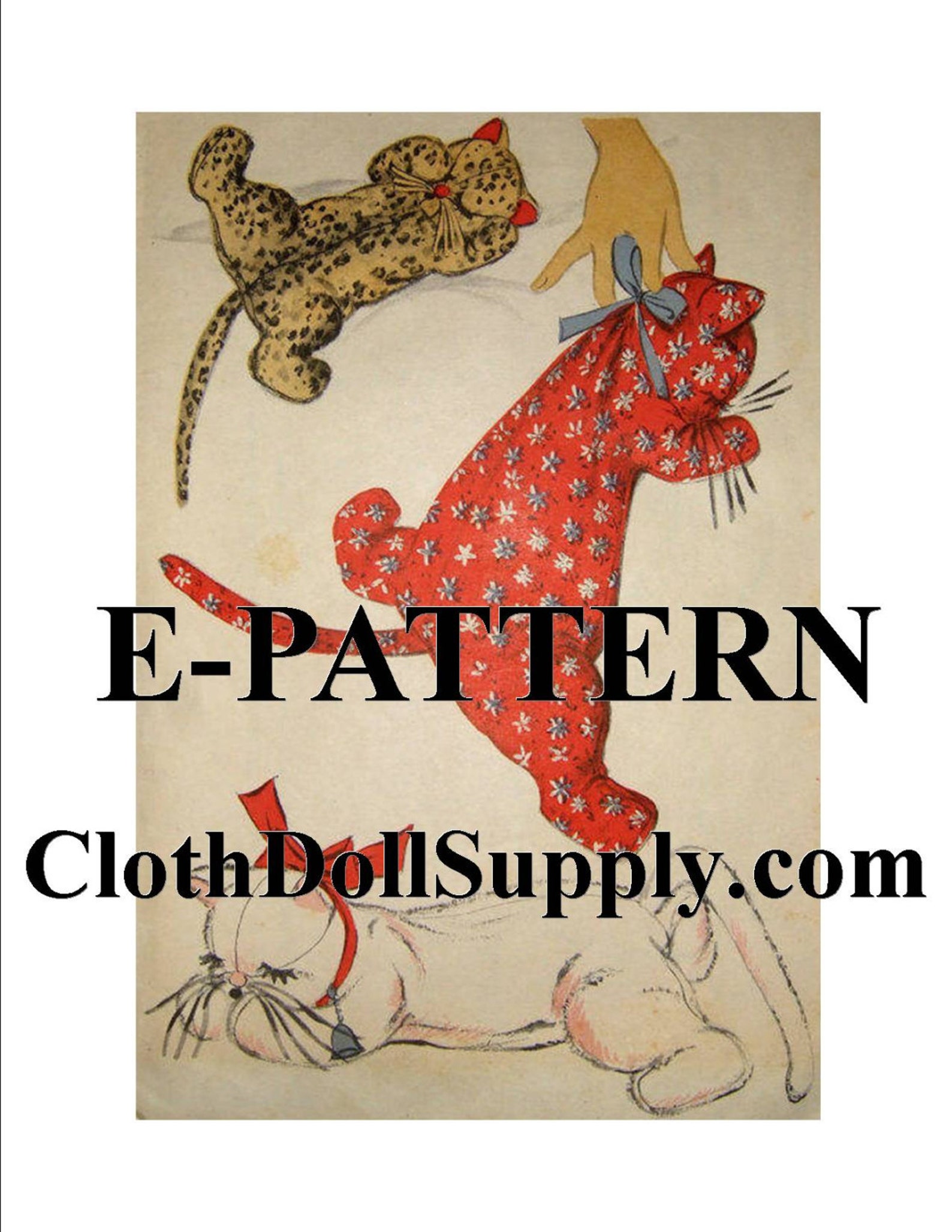 E-pattern – Sleepy Cat - Doll Sewing Pattern #EP 6931 - Etsy
