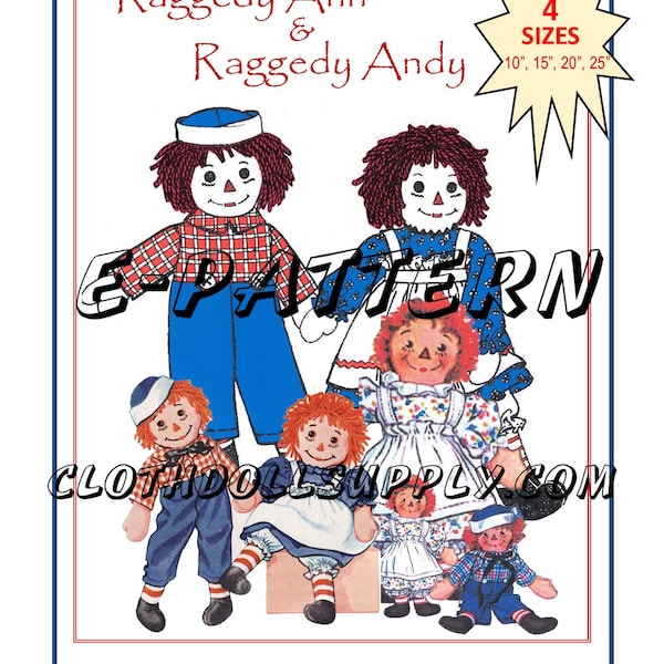 Raggedy Ann Pattern - Etsy
