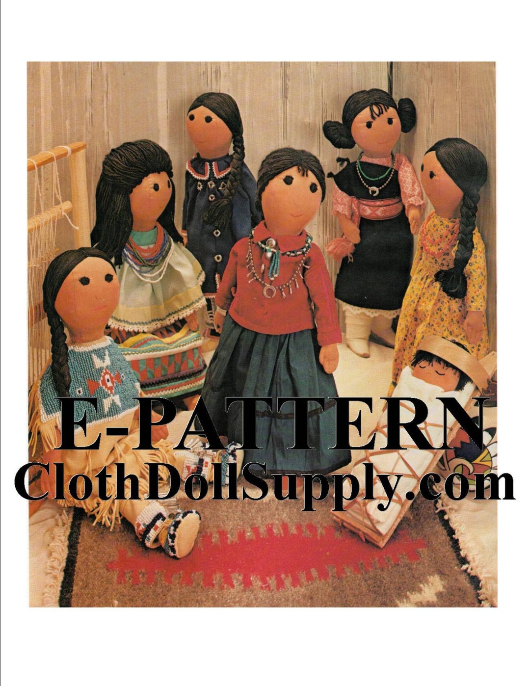 E-pattern – Six Native American Maidens Doll Sewing Pattern #EP VP187 ...