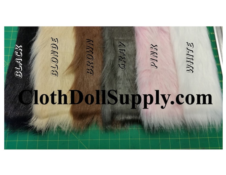 Long Pile Craft Fur Doll Hair 9x12 Piece - Etsy