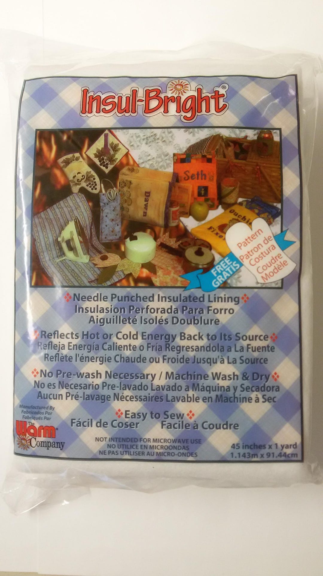 Insul-brite Insulated Polyester Lining by Warm Company 45" X 36" - Etsy