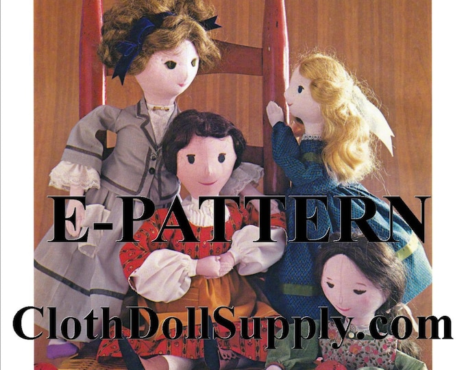 Plush Doll Hair Sewing Pattern Pack PDF, Digital Sewing Pattern for ...