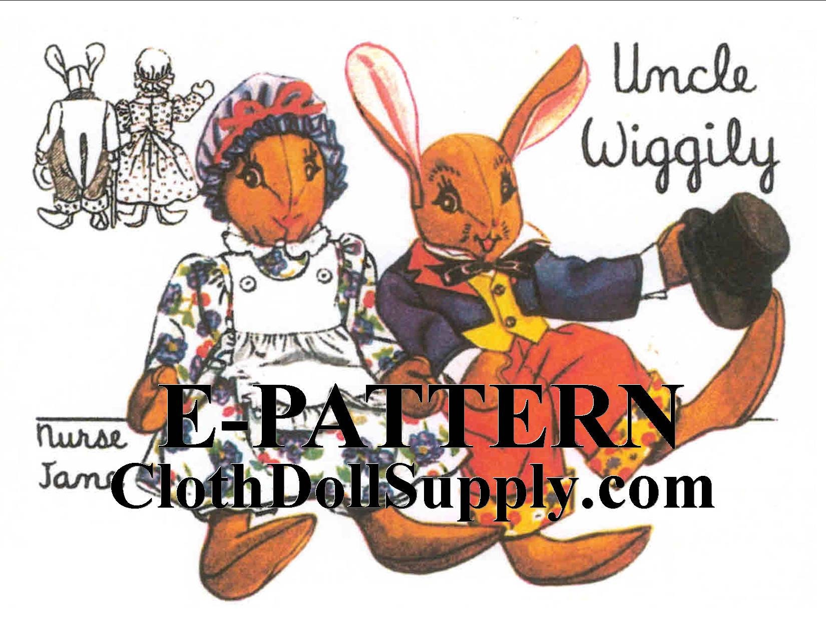E-pattern – Uncle Wiggly & Nurse Jane Sewing Pattern #EP 1086 - Etsy