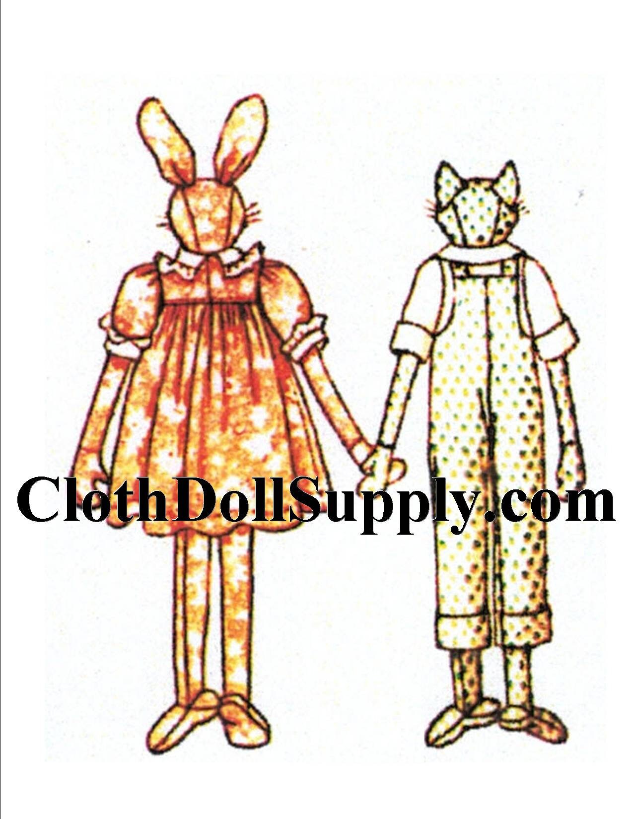 E-pattern Long Legged Rabbit & Cat Pals Sewing Pattern EP 156 - Etsy