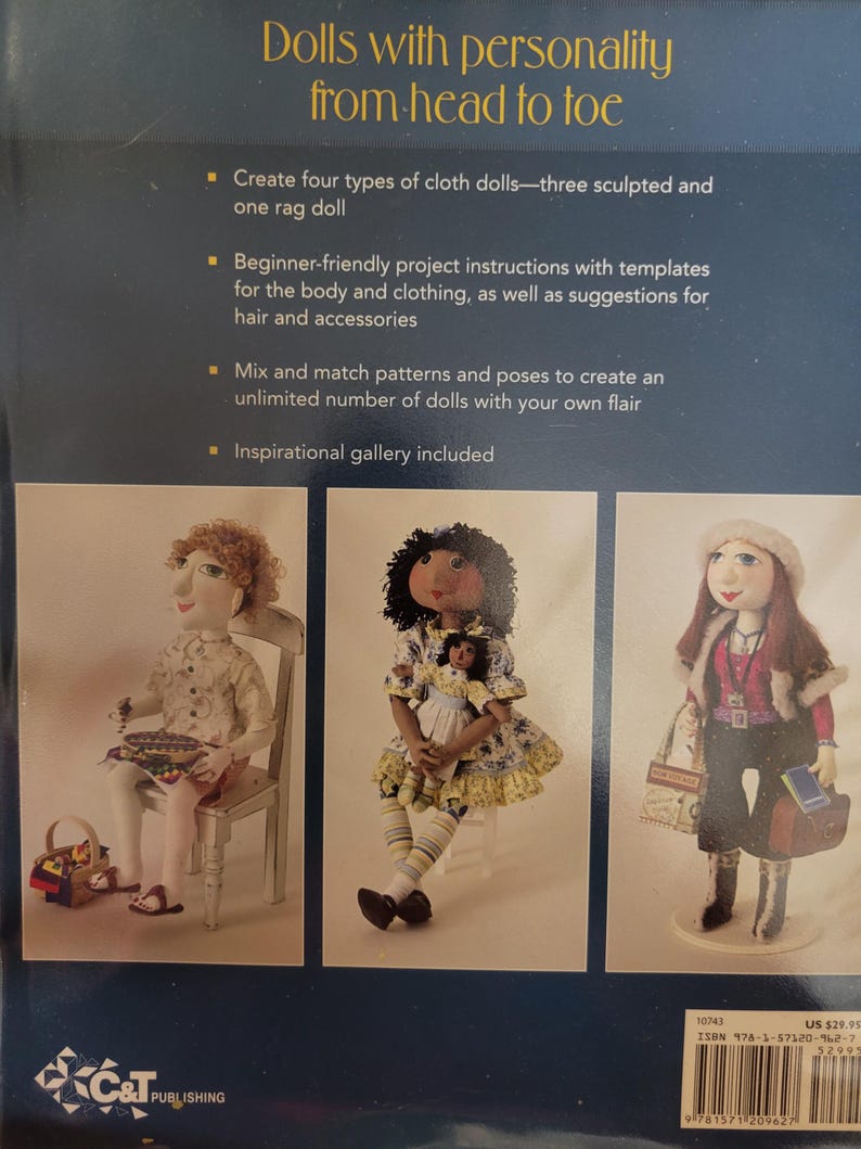 Make Cloth Dolls Terese Cato-new Fool Proof Way to Sew Dolls Beginner ...