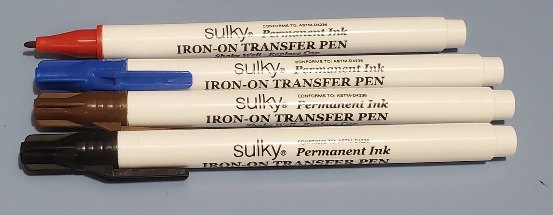 Sulky Iron-on Transfer Pen Set 4 Colors - Etsy