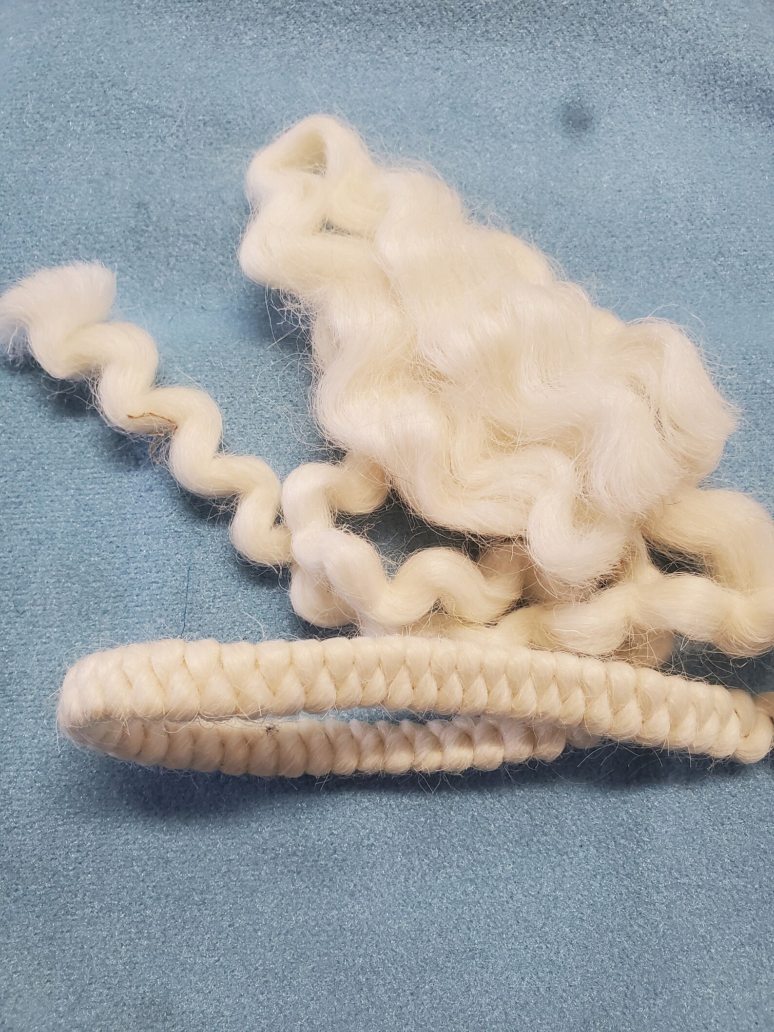 Wool Braid Curly Crepe Doll Hair 12 Inch Braid - Etsy