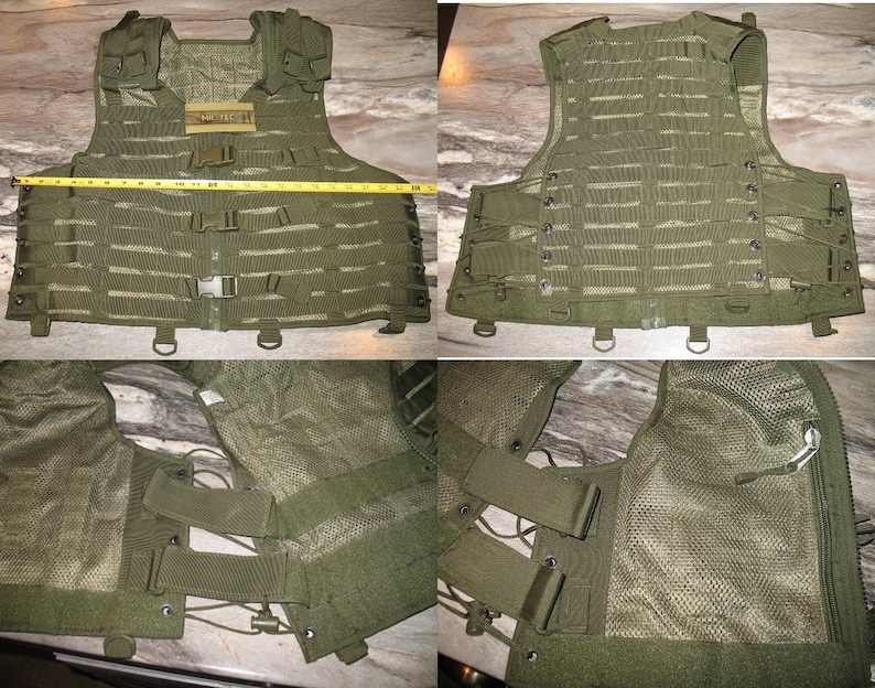 Mil-tec / Sturm Germany 223/5.56 - 5.45 X 39 MOLLE Vest With (12) MOLLE ...
