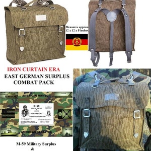 Genuine Berlin Wall Era East German Military Combat Backpack - NEW OLD ...