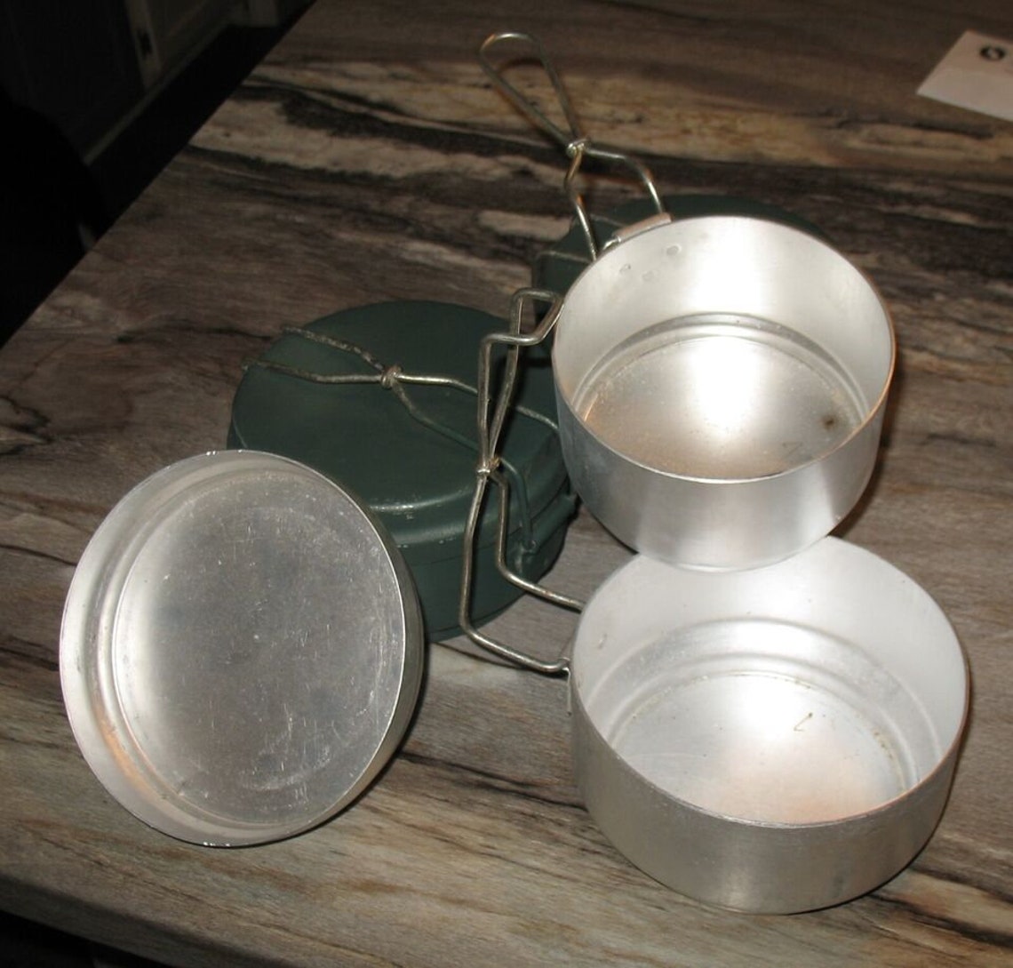 3 Pc.czech Army O.D. Aluminum Mess Kit - Used Czech Military Surplus ...