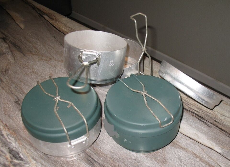 3 Pc.czech Army O.D. Aluminum Mess Kit - Used Czech Military Surplus ...