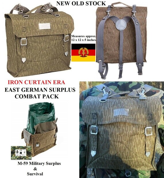 Genuine Berlin Wall Era East German Military Combat Backpack - Etsy