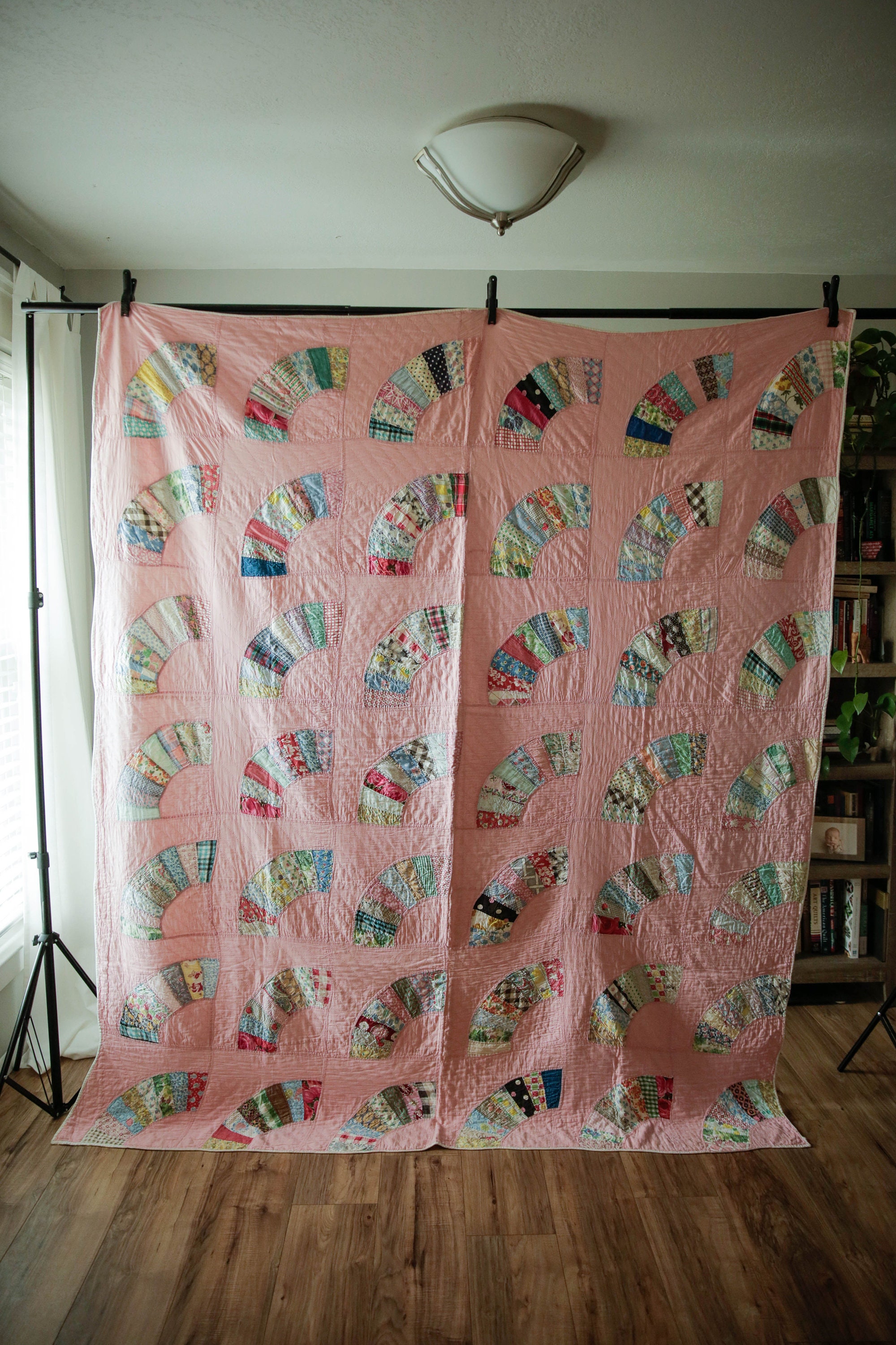 Vintage Fan Quilt Grandmother's Fan Feedsack Fabrics - Etsy