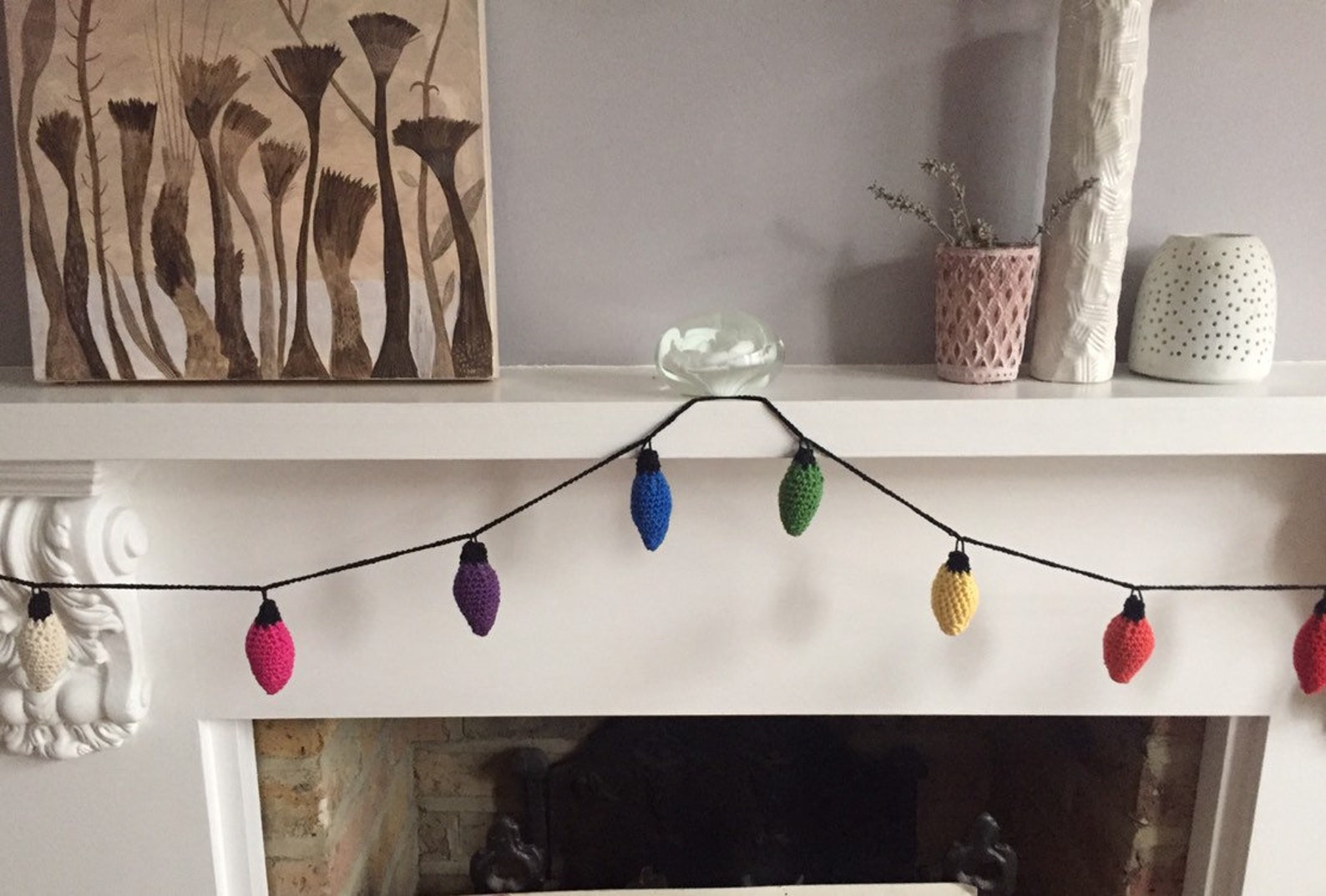 Crochet Christmas Light Chain - Etsy