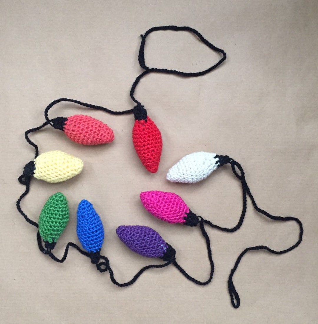 Crochet Christmas Light Chain - Etsy