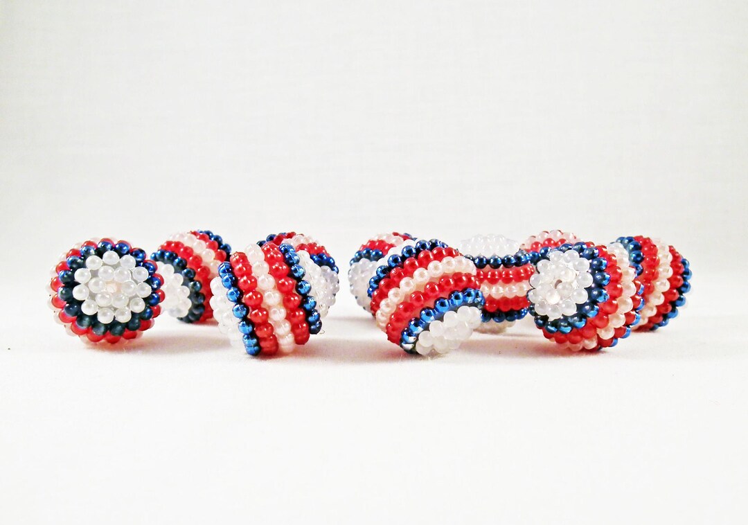 PAC41 Set of 6 Large Beads, Acrylic and Resin Bubble Gum Chunky Multi ...