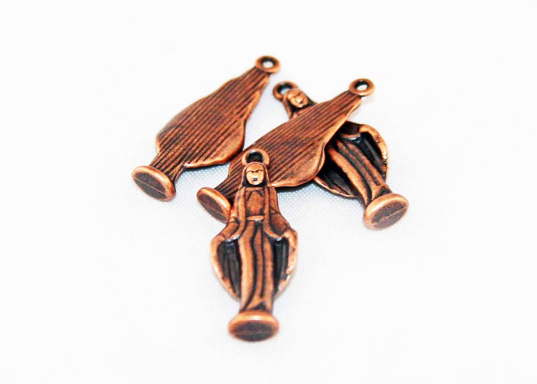 BP87 5 Models Charm Pendant Statue Virgin Mary Copper Silver Gold / 5 ...