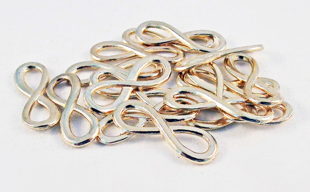 BCN07 - Inifni Sign Connectors Shape of 8 in Champagne Gold Metal ...