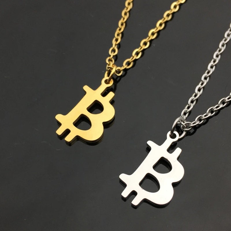 Bitcoin Necklace - Etsy