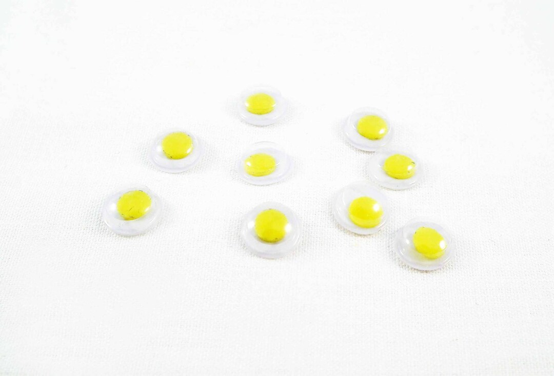 ICI57 Set of 20 Jelly From 7mm Acrylic Craft Scrapbook Eyes Eye Egg ...