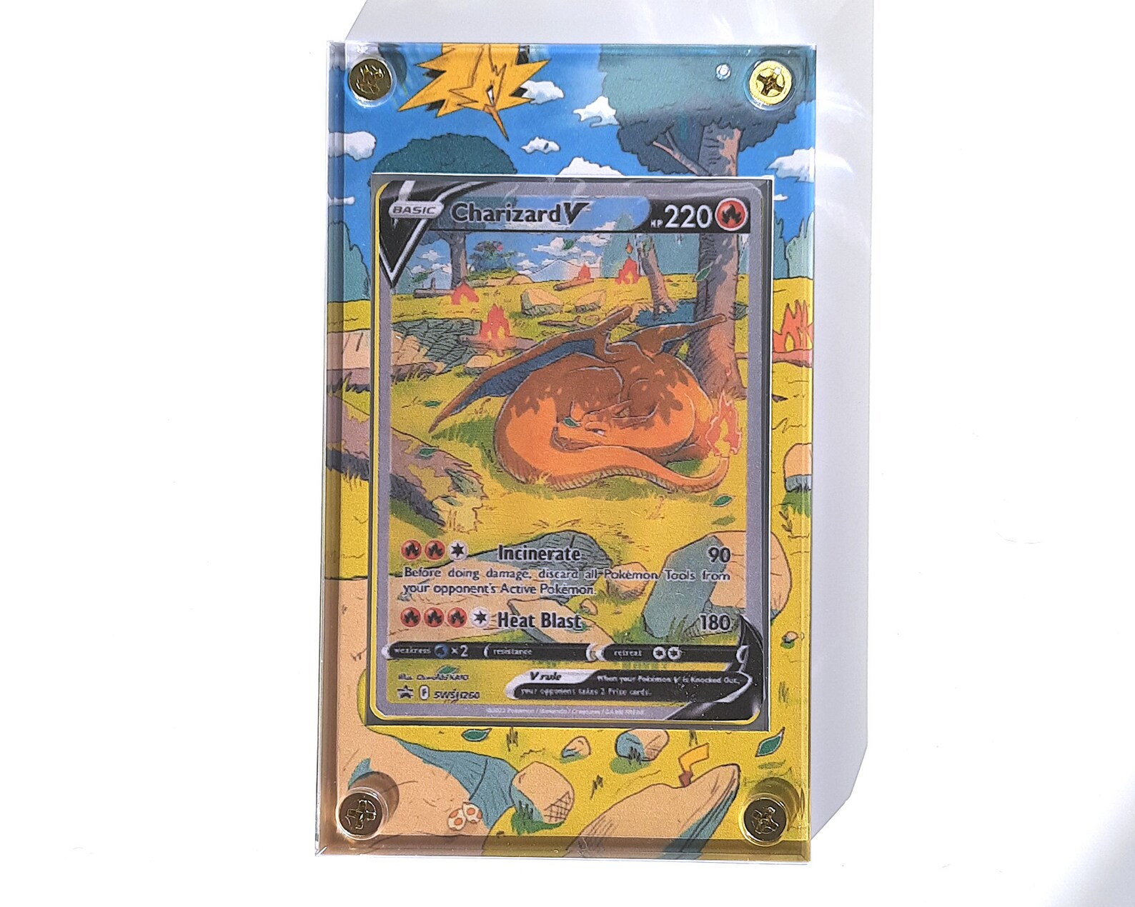 Sleeping Charizard V Alternate Art Custom Pokemon Card Display - Etsy