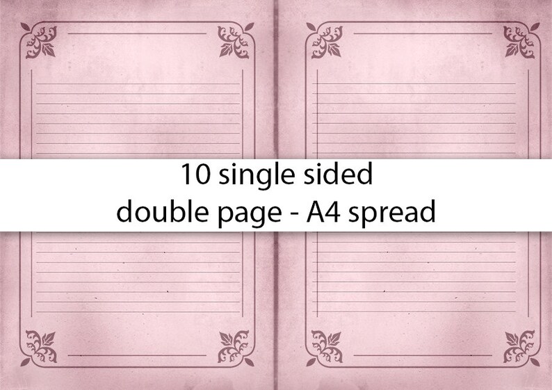 Vintage Pink Backgrounds for Journals - Etsy