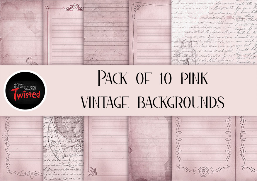 Vintage Pink Backgrounds for Journals - Etsy