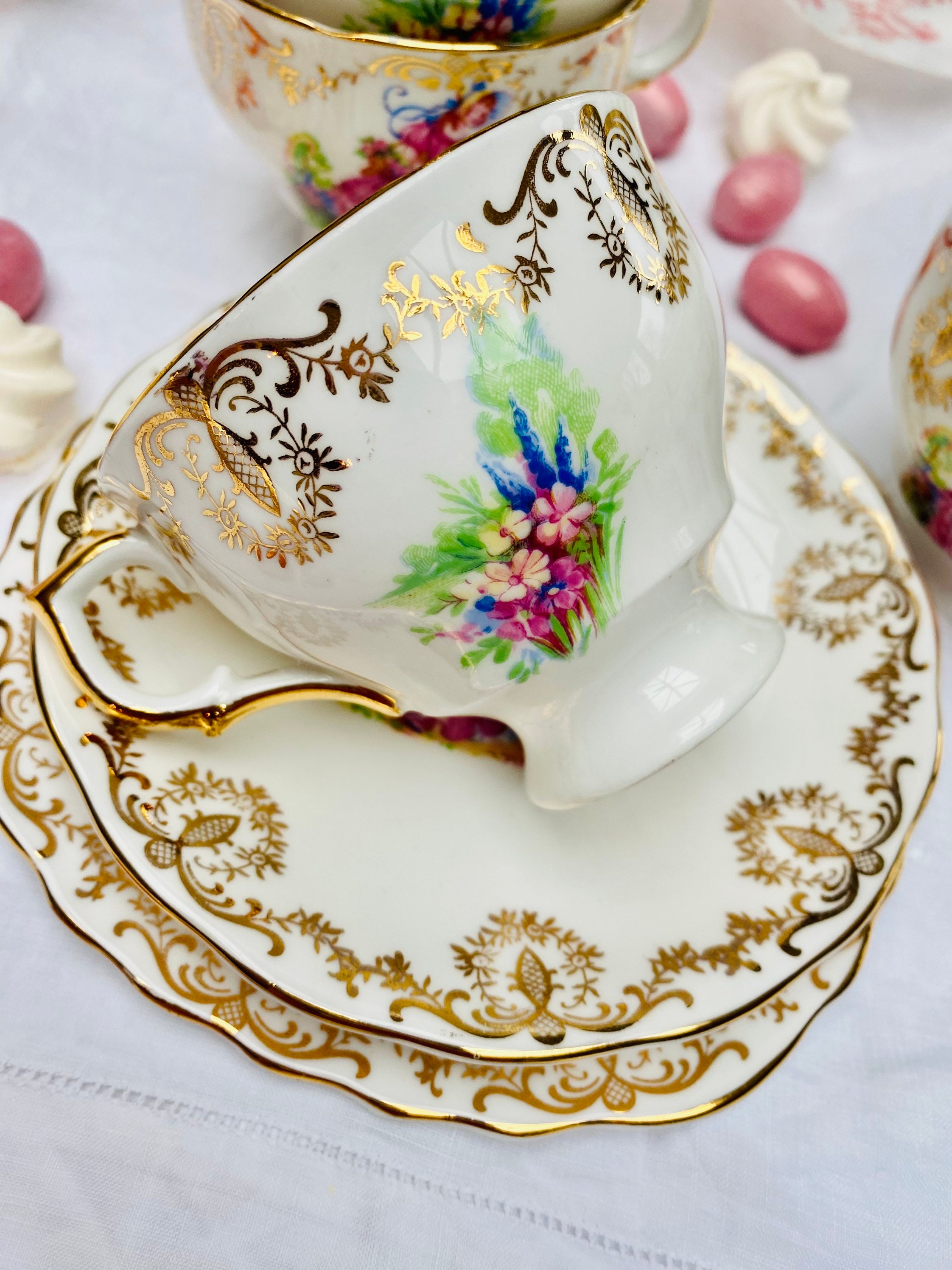 Beautiful Crinoline Lady Pinkie Vintage Tea Set - Etsy Australia