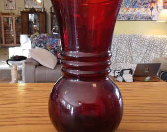 Red Depression Glass - Etsy