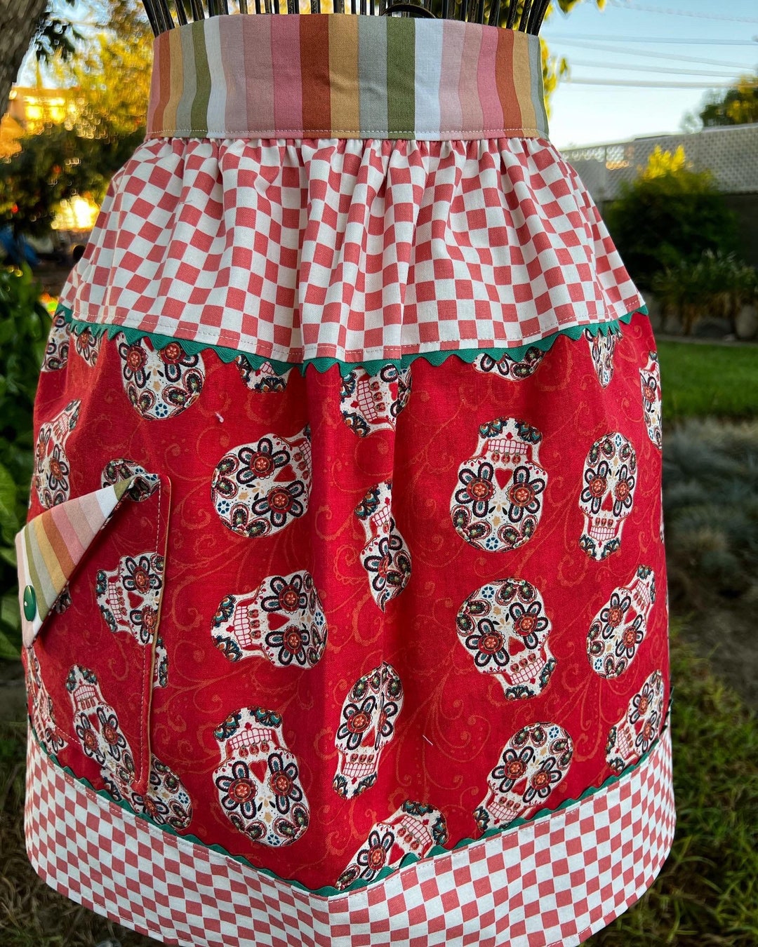 Apron, Dia De Los Muertos (day of the Dead) - Etsy