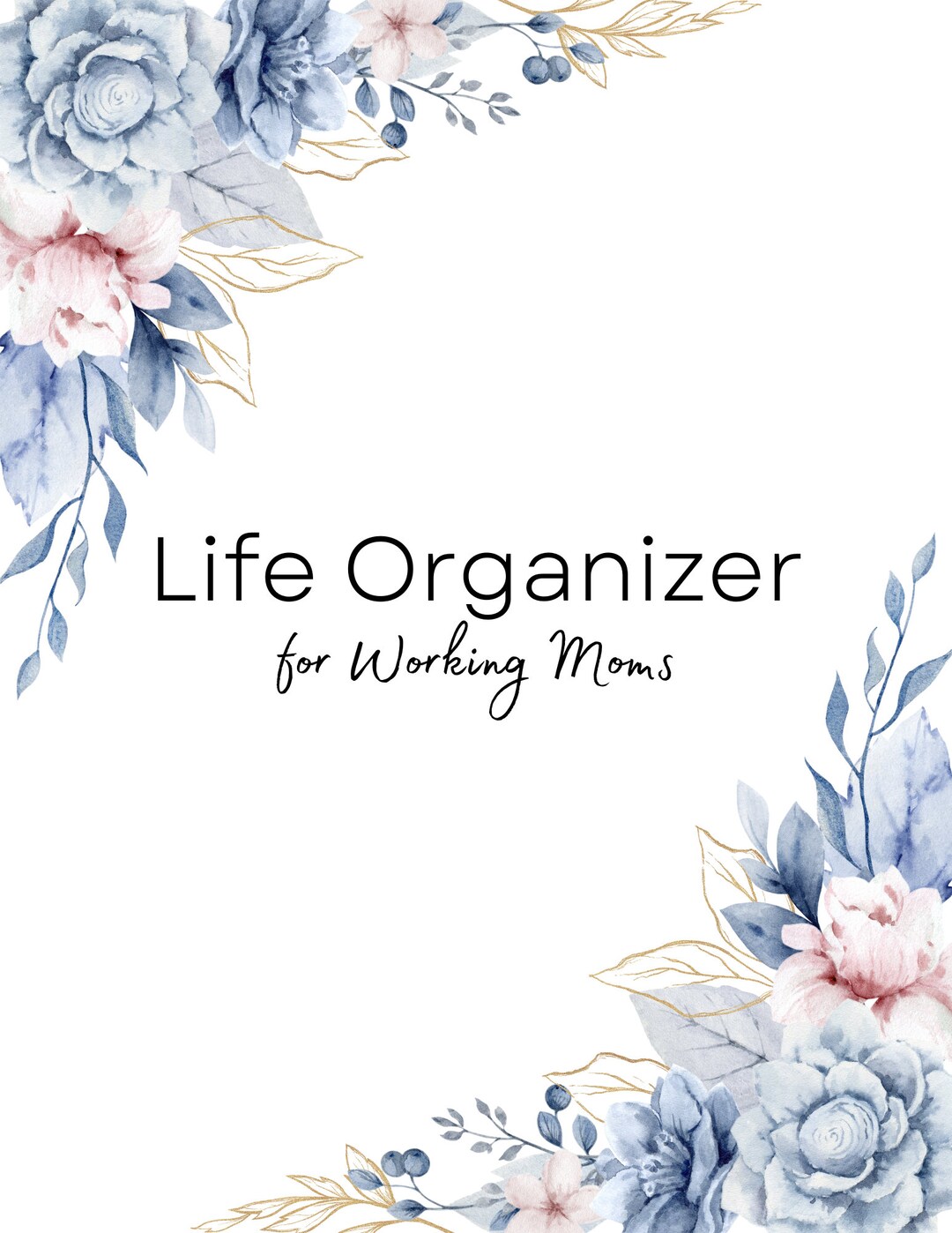 Life Organizer for Working Moms, Printable Organizer for Working Moms ...