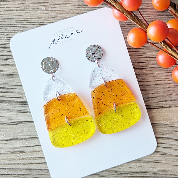 Glitter Candy Corn - Etsy