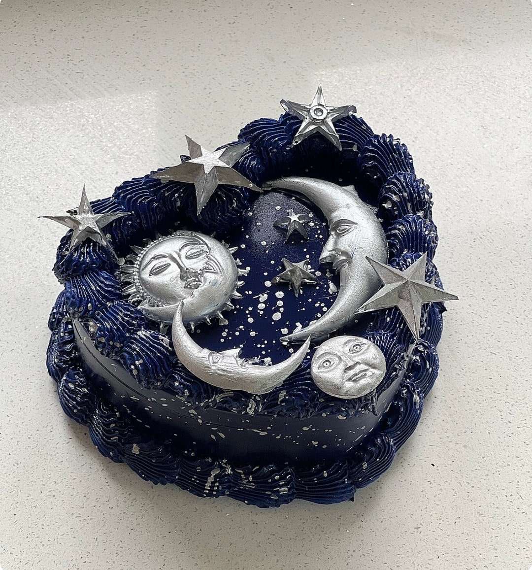 Silver Stars & Moon Fake Cake Jewellery Box - Etsy