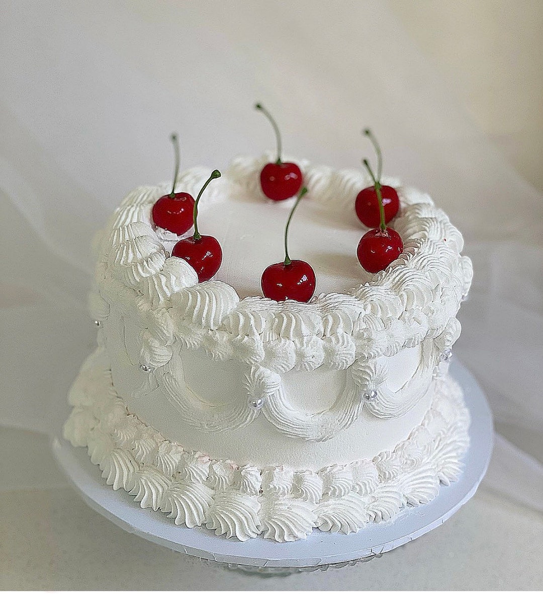 Fake White Vintage Cake - Etsy