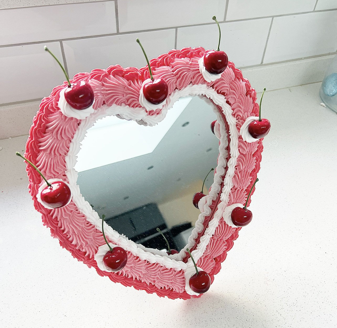 Fake Cake Cherry Mirror - Etsy