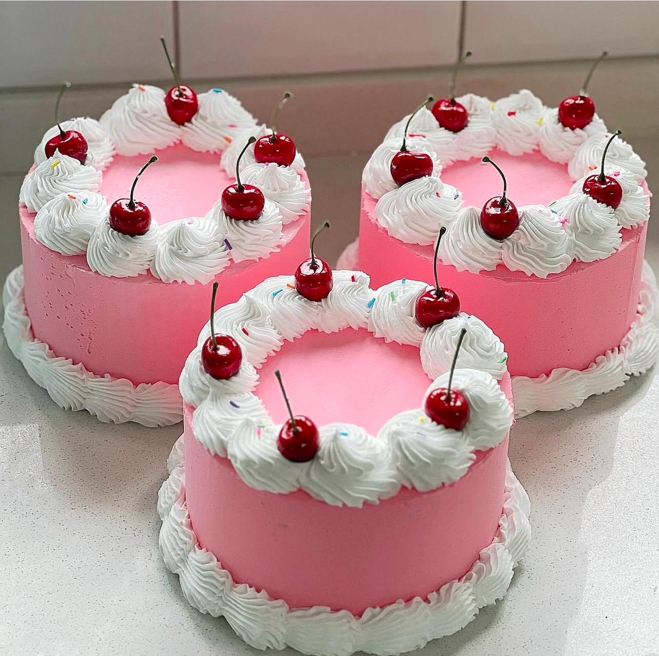 Cherry Sprinkle Party Cake Etsy
