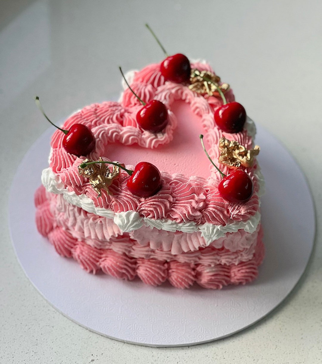 Vintage Cupid Fake Heart Cake - Etsy