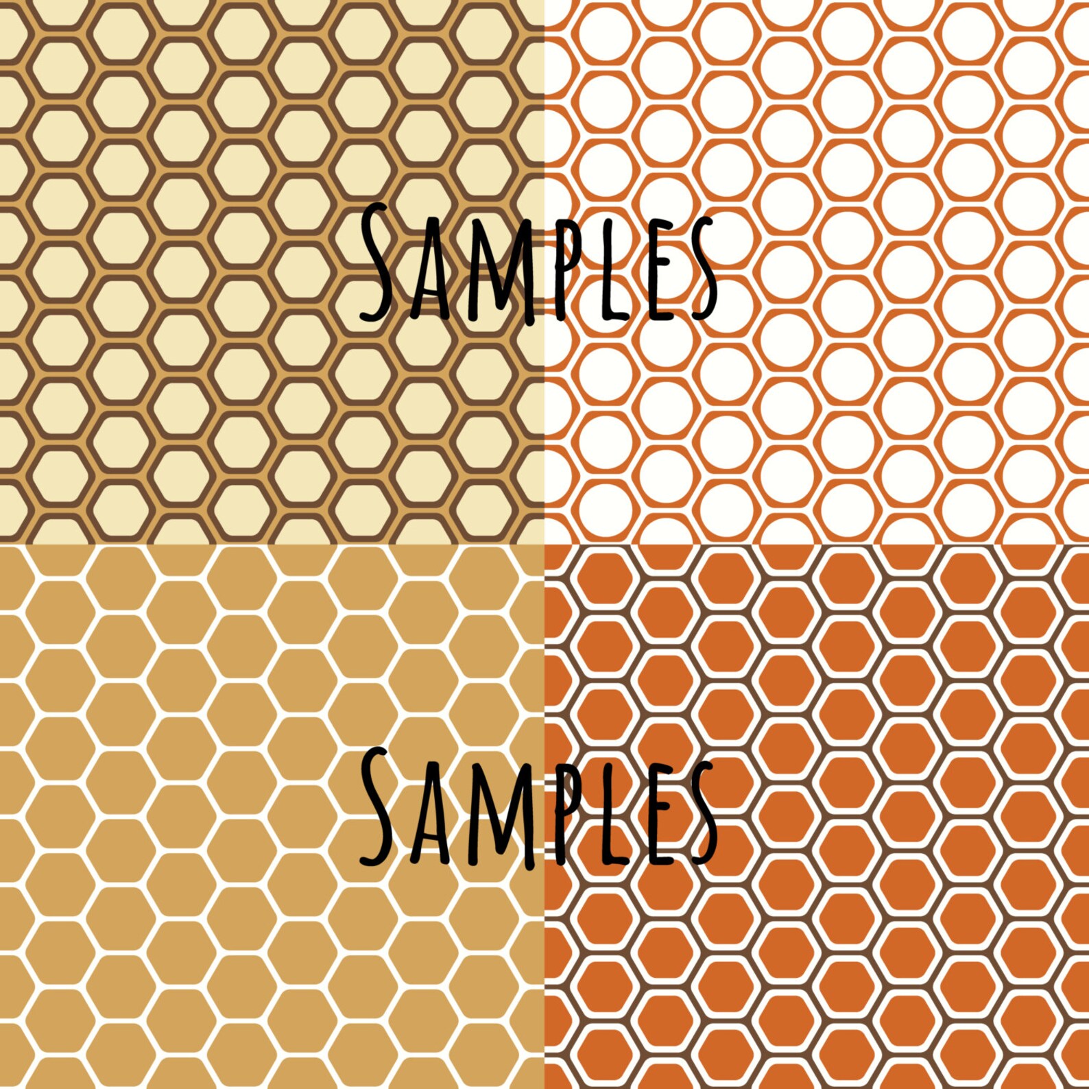 Seamless Honeycomb Digital Papers, Patterns and Vectors - "honeycomb ...