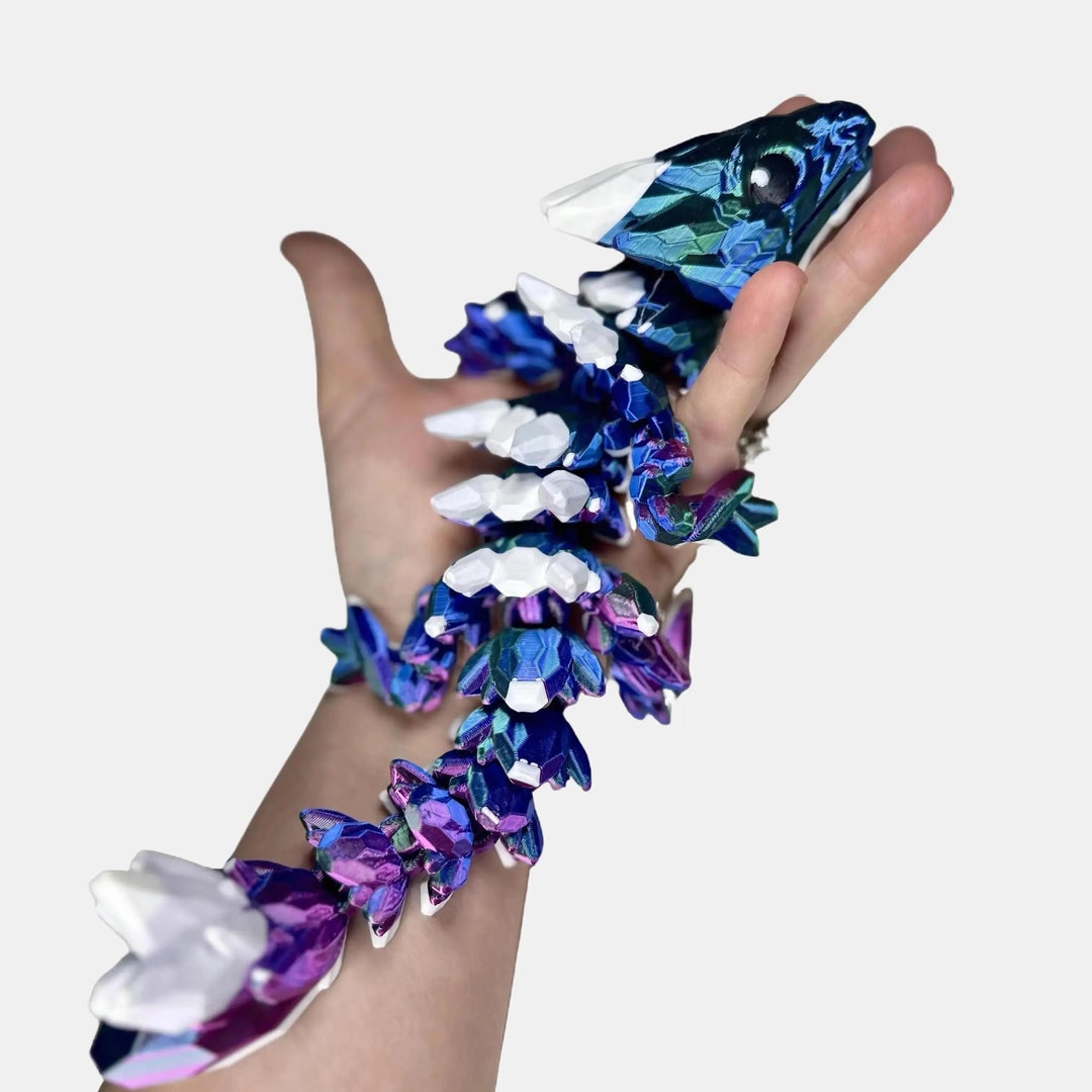 Mega Quartz Dragon 3d Printed Figurine, Fidget Toy, Home Decor, Gift ...