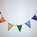 Stained Glass Rainbow Bunting Suncatcher - Etsy UK