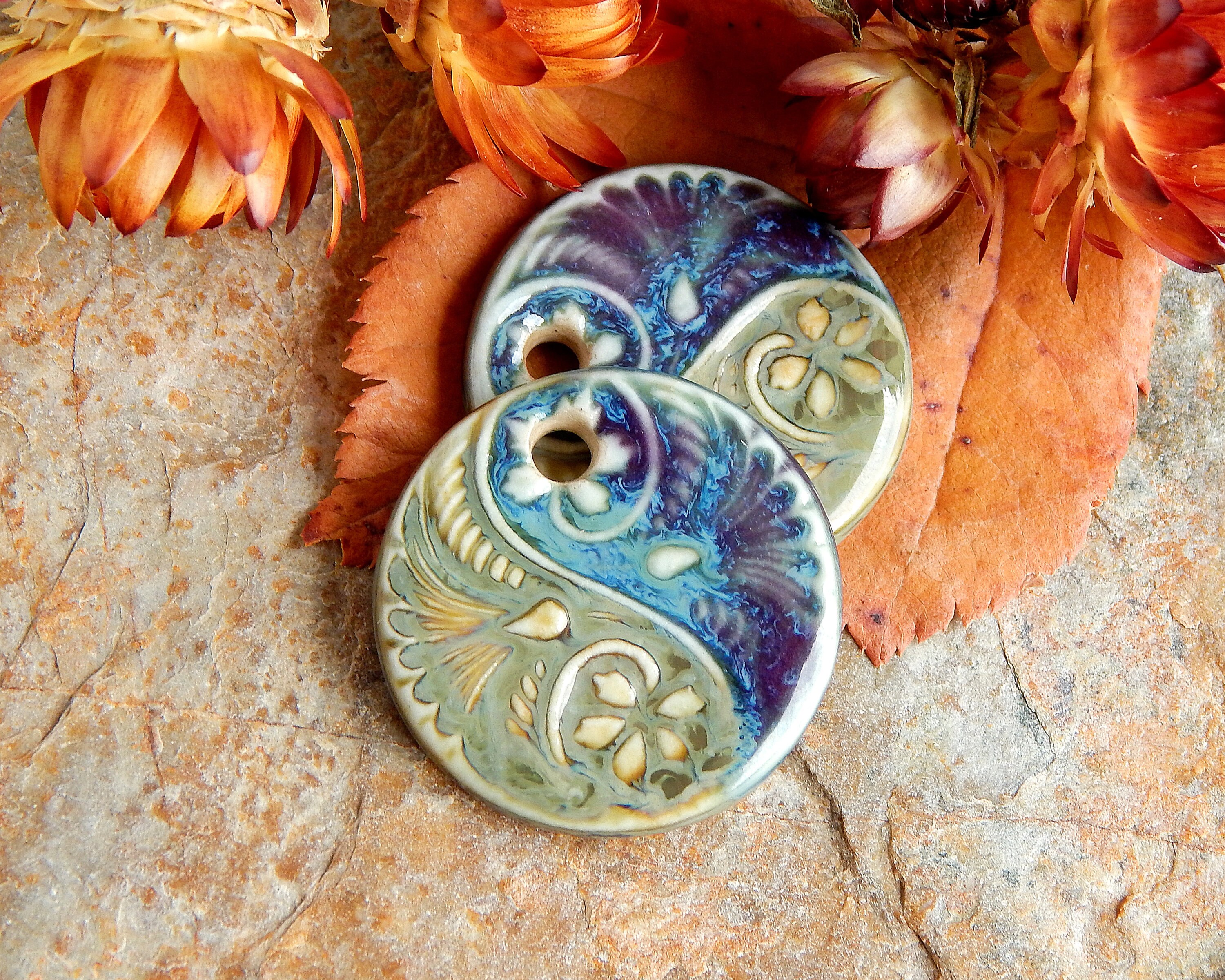 Delicate Floral Design Charms for Jewelry Making Round - Etsy