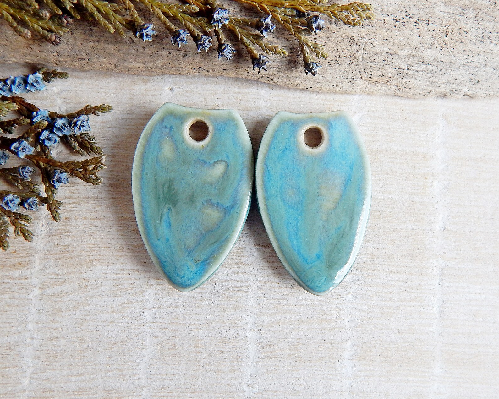 Drop Geometric Pattern Charms for Making Earrings, 2pcs Boho Artisan ...